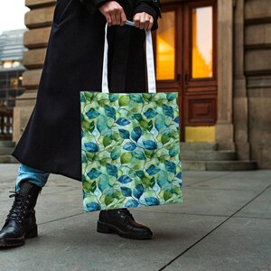 Green-blue Alcohol Ink Leaves Seamless Pattern - Sublimation and Print ...