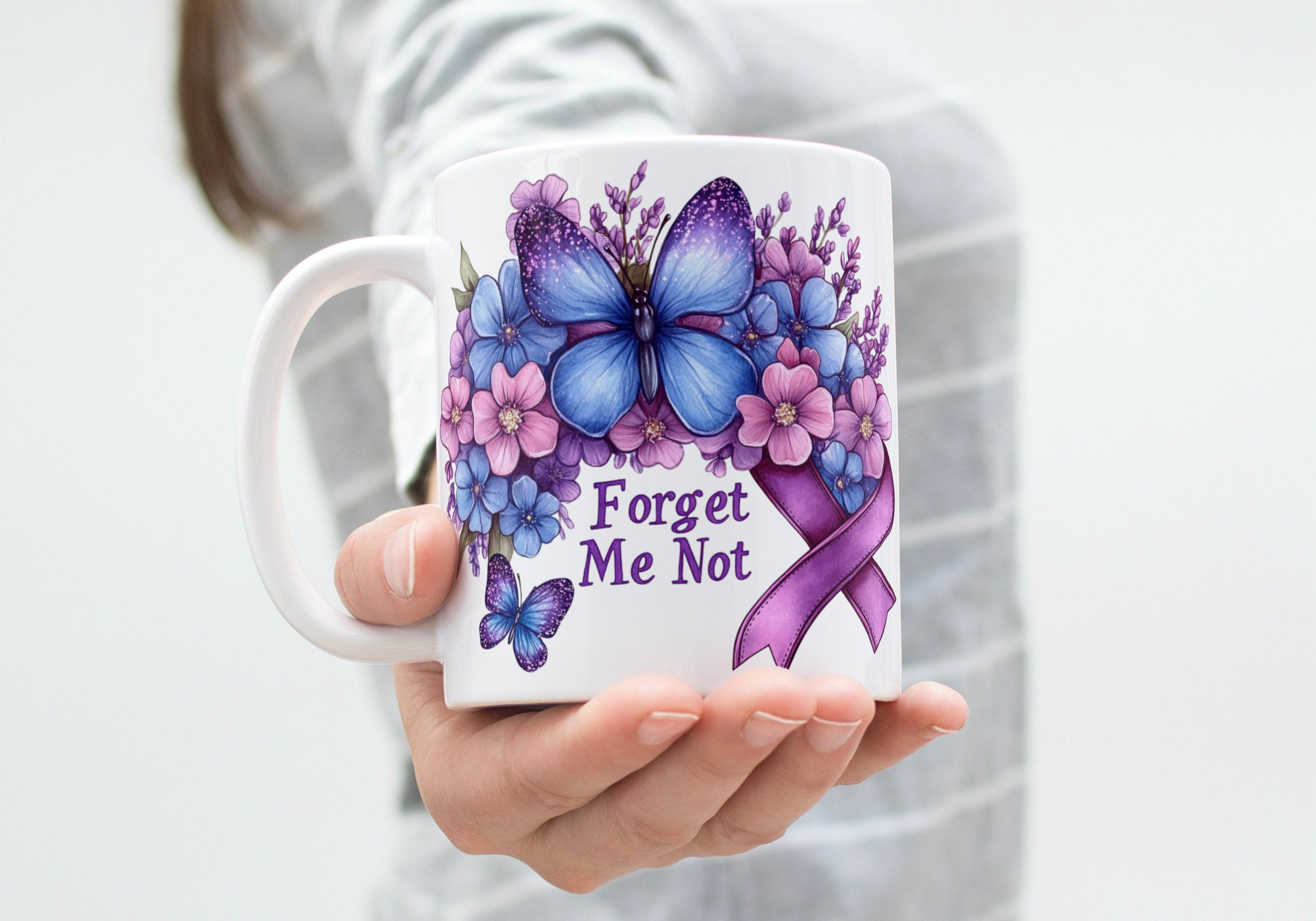 Alzheimer's Awareness "forget Me Not" PNG - Sublimation and Print ...