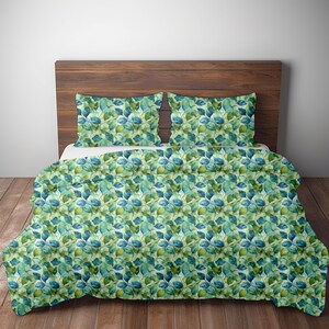 Green-blue Alcohol Ink Leaves Seamless Pattern - Sublimation and Print ...