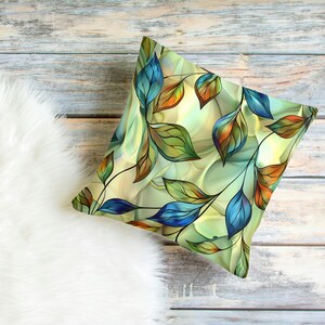 Copper-blue-green Alcohol Ink Leaves Seamless Pattern - Sublimation and ...