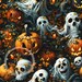 Halloween Seamless Pattern - Sublimation and Print - 300dpi PNG - Scary ...