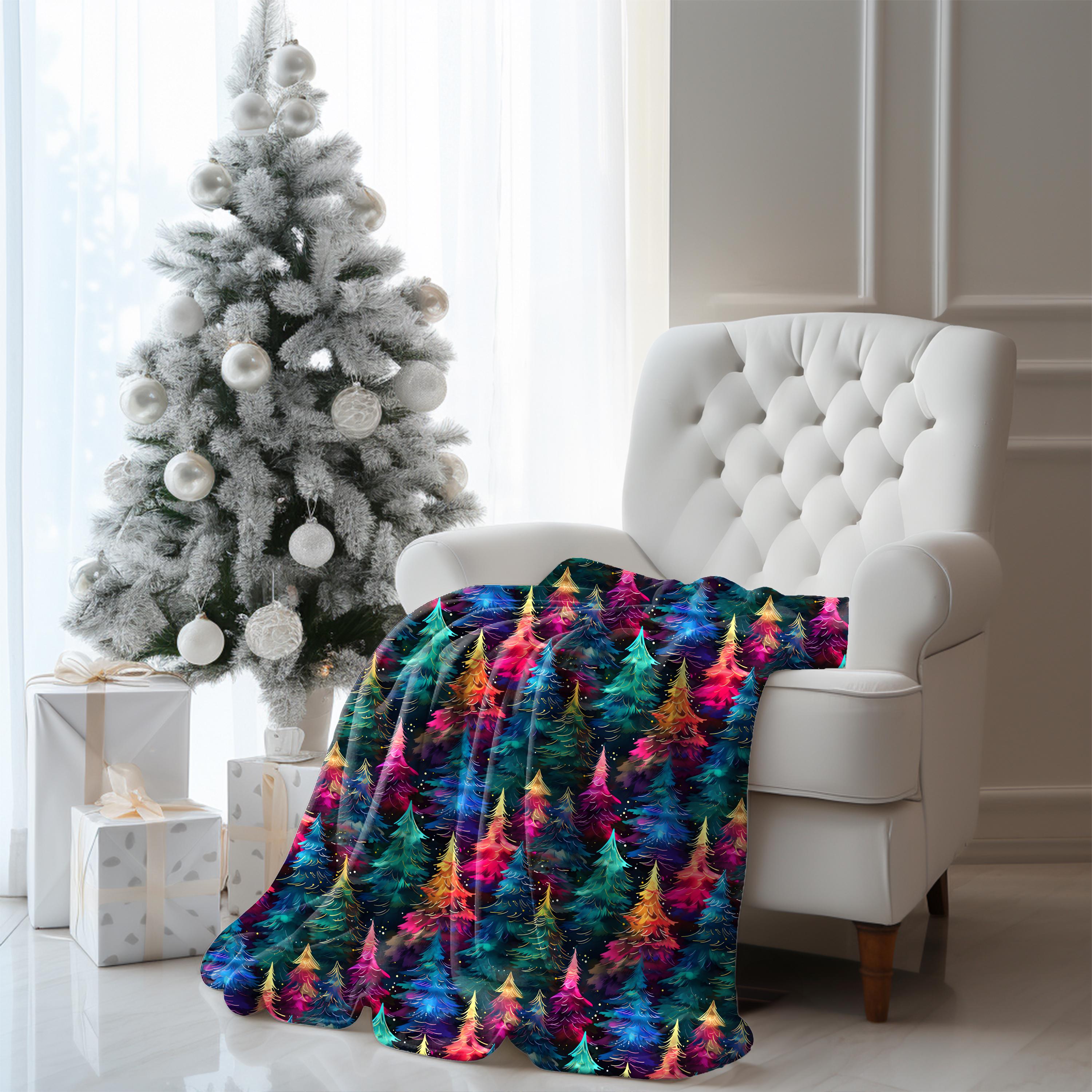 Multi-coloured Alcohol Ink Christmas Trees Seamless Pattern ...