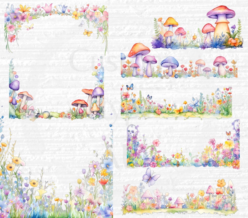 Beautiful Watercolour Fairies Clipart Bundle - 300dpi - Transparent ...