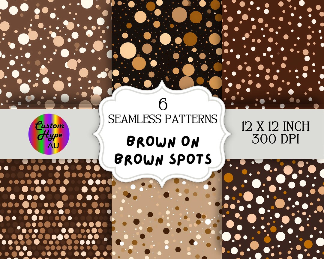 Brown on Brown Spots Seamless Patterns Bundle - Sublimation and Print ...