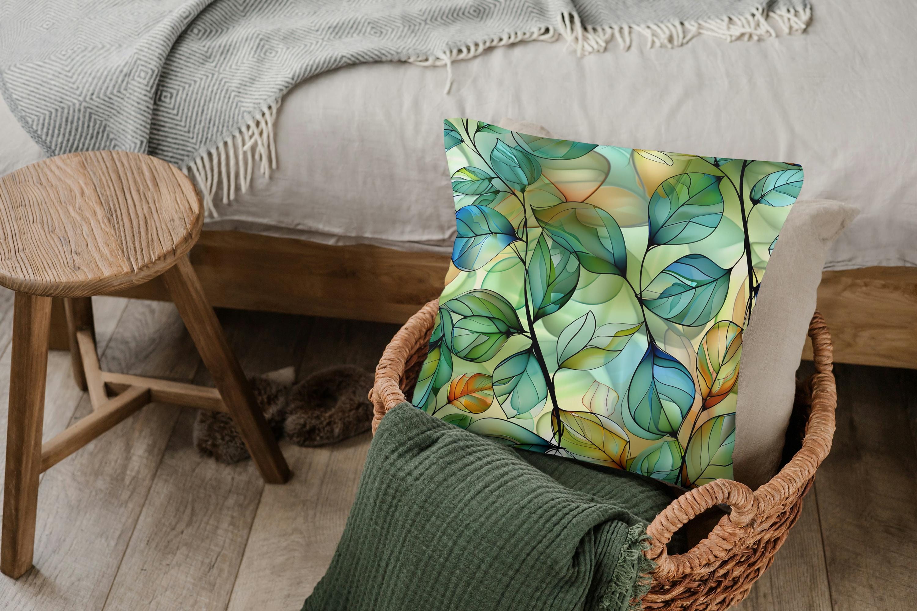 Seamless Pattern Green-copper-blue Alcohol Ink Leaves Sublimation and ...