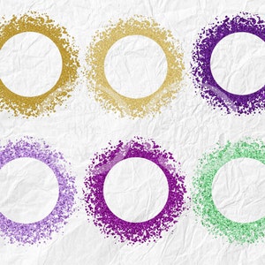 Glitter Blur Round Frames Clipart Bundle for Sublimation and Print ...