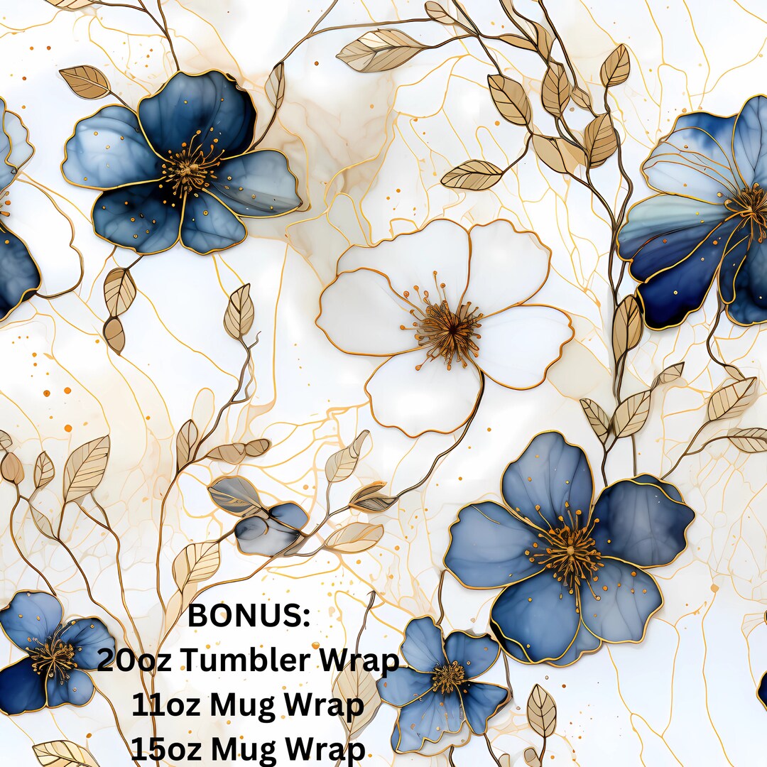 Seamless Pattern - Alcohol Ink Navy & Beige - Sublimation and Print ...
