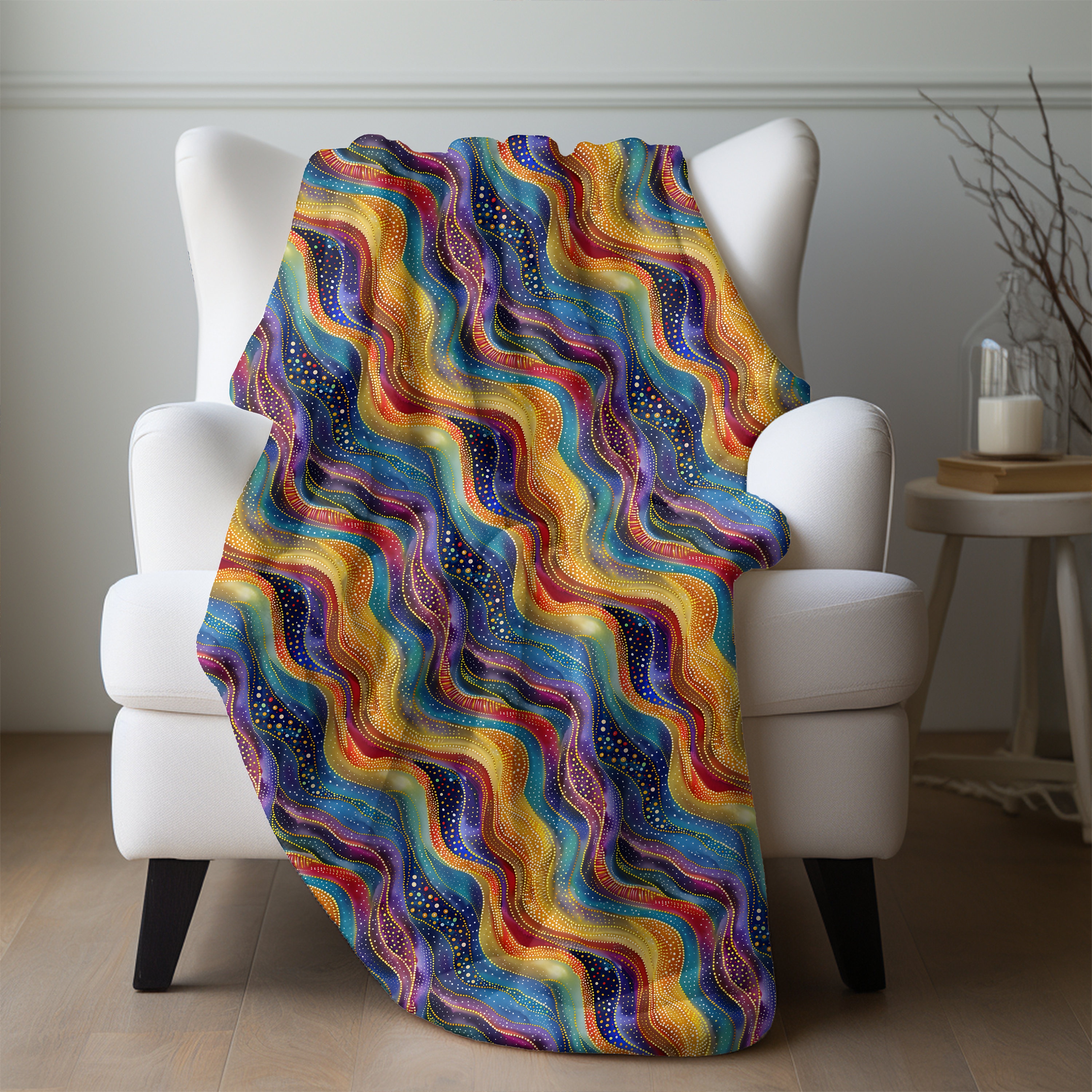 Wavy Dot Batik Seamless Pattern - Sublimation & Print - 300dpi PNG ...