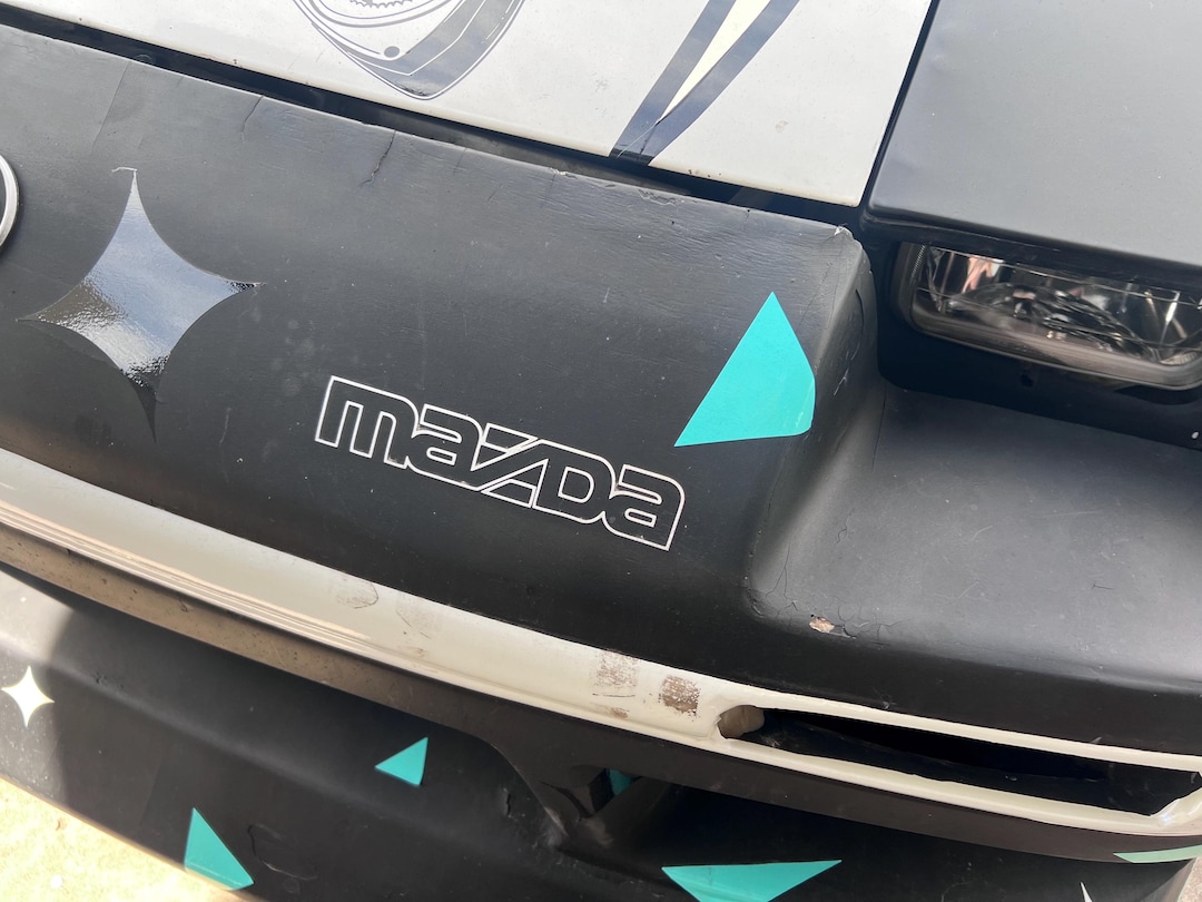 Outline 86-91 Fc RX7 “MAZDA” Front Bumper Decal - Etsy