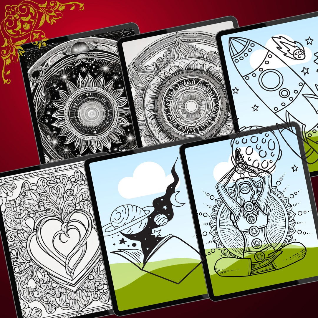 PNG and PDF 11 Mixture of Coloring Pages of All Ages Everything From ...