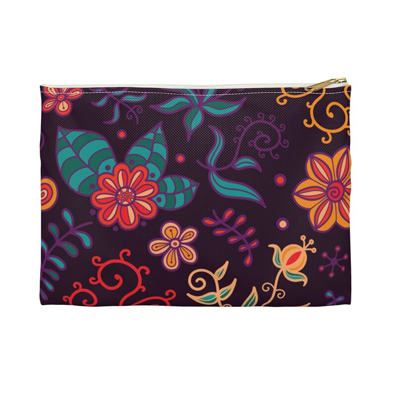 Black Retro Vintage 70s Inspired Change Travel Pouch or Purse. - Etsy