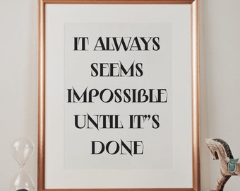 Printable Inspirational Quotes Home, Office Decor Digital Wall Art ...