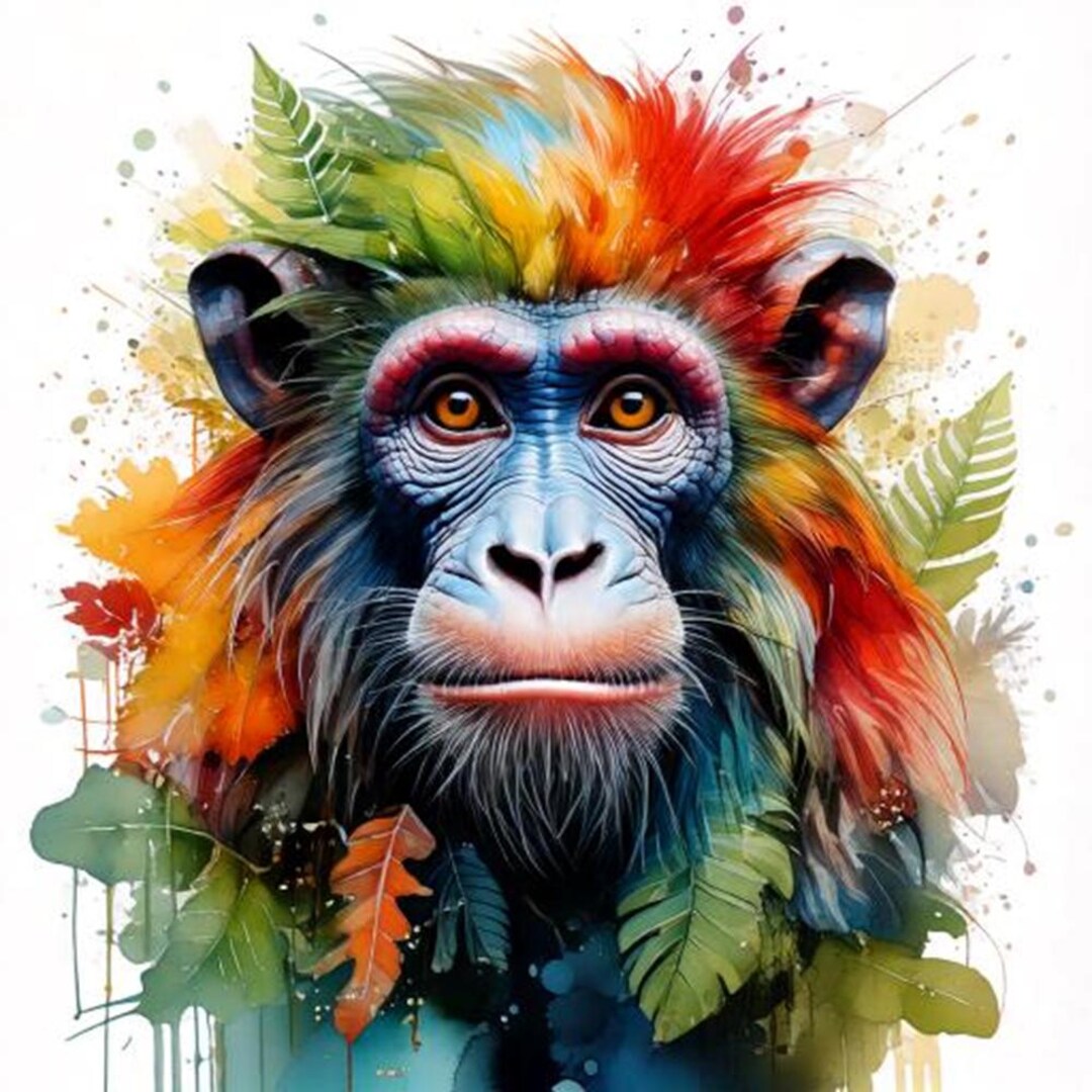 Watercolor Abstract Animal PNG Clipart - Etsy