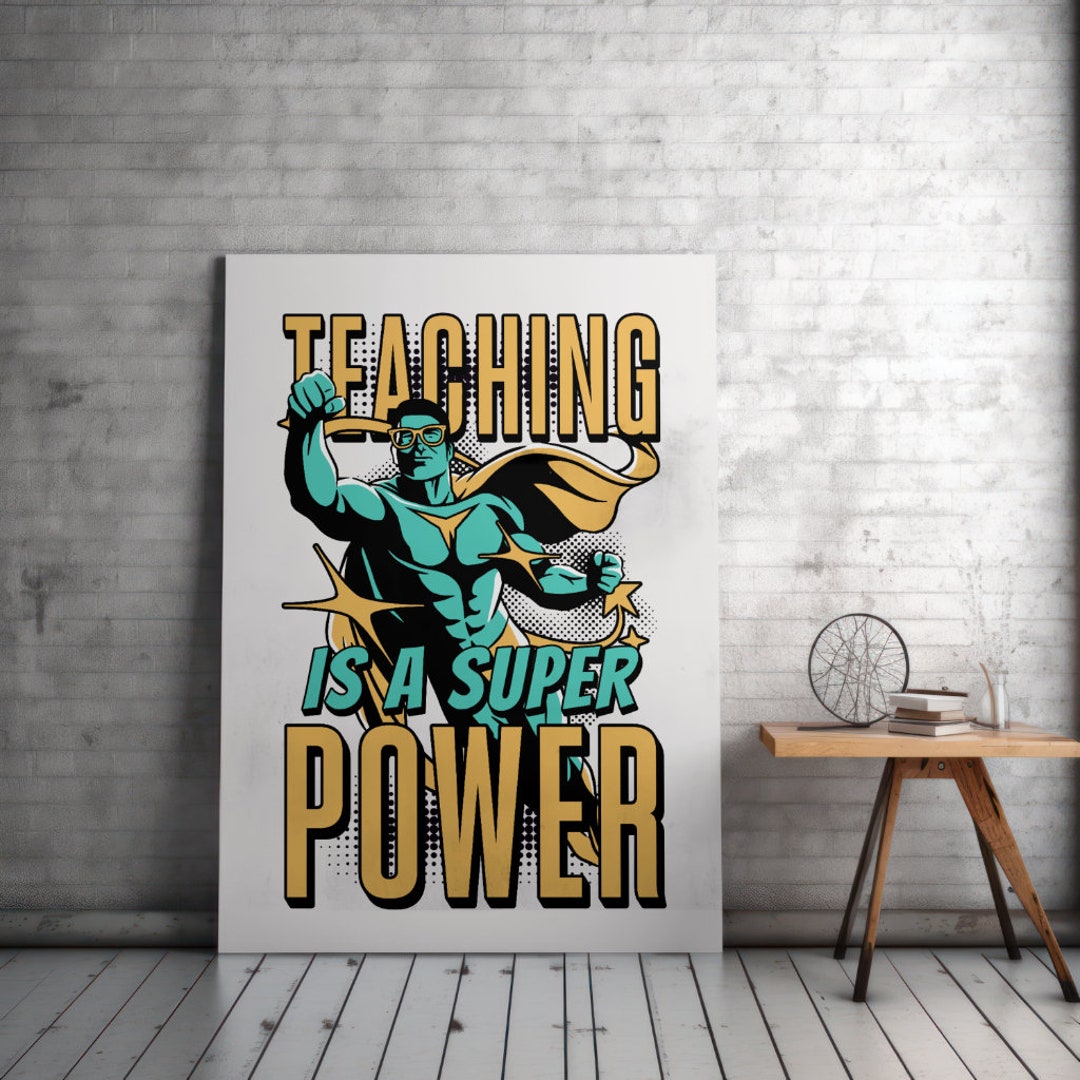 Super Power Poster Teachers Wall Art - Etsy