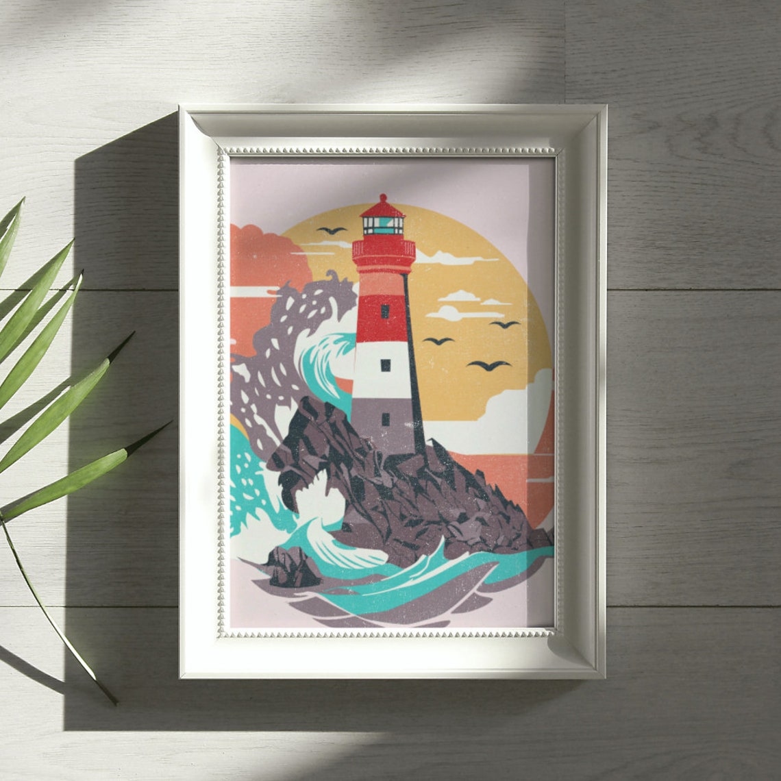 Printable Art Island Watchtower Home Office Decor - Etsy