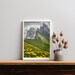 Printable Mountain Flower Scenery Art - Etsy