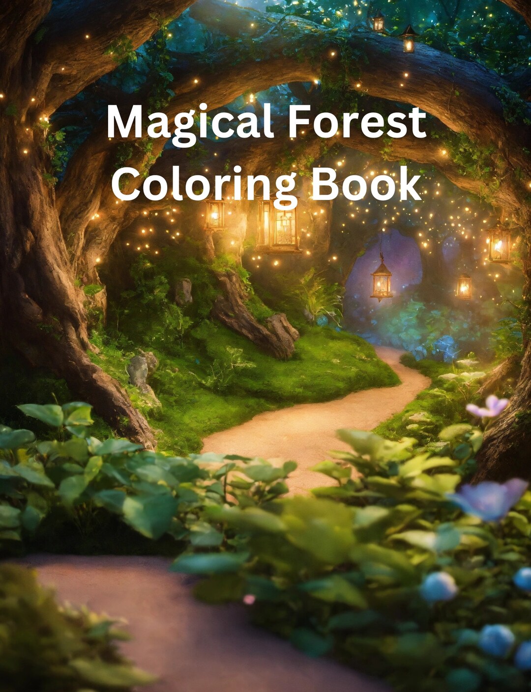 Magical Forest Coloring Book for Kids - Etsy