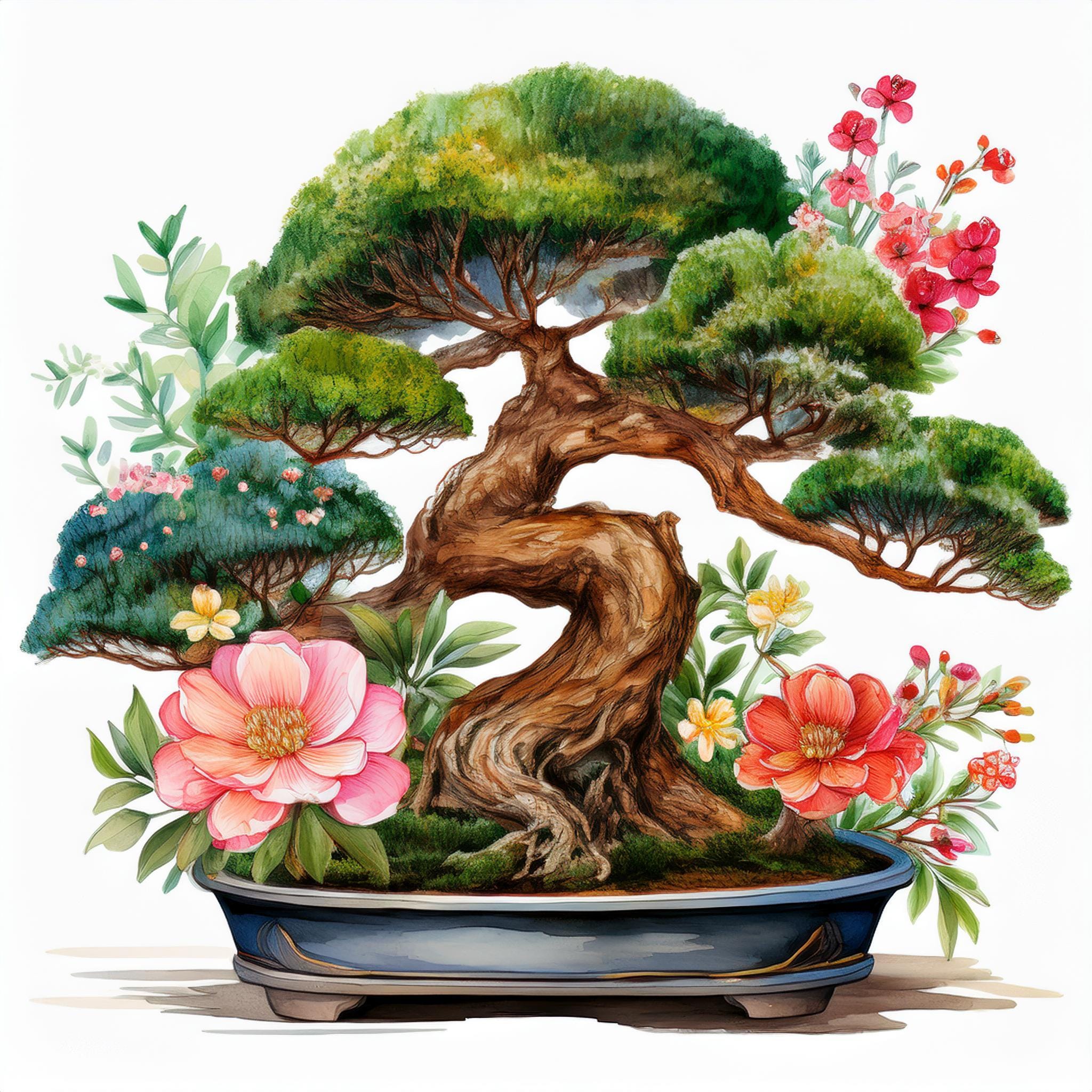 Bonsai Tree Graphics for Creative Projects Bundle - Etsy