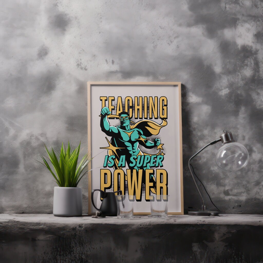 Super Power Poster Teachers Wall Art - Etsy