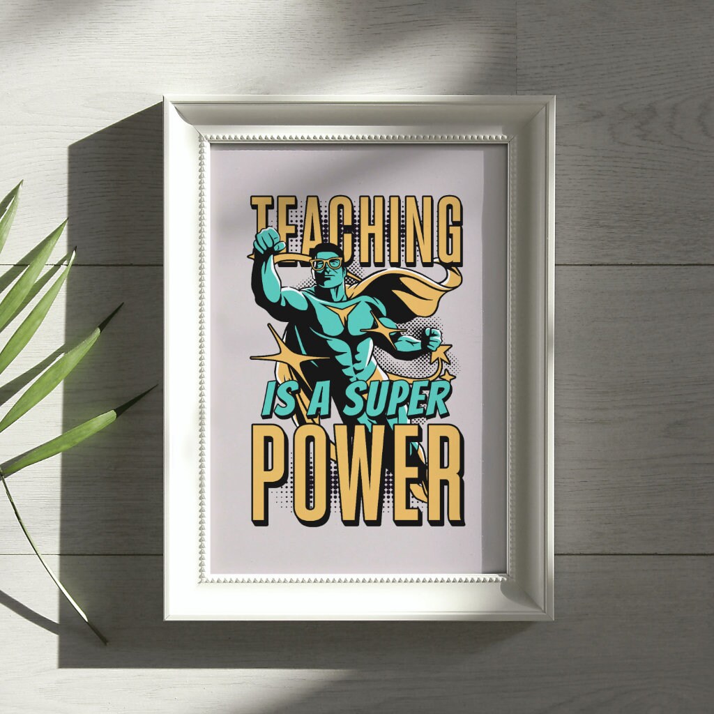 Super Power Poster Teachers Wall Art - Etsy