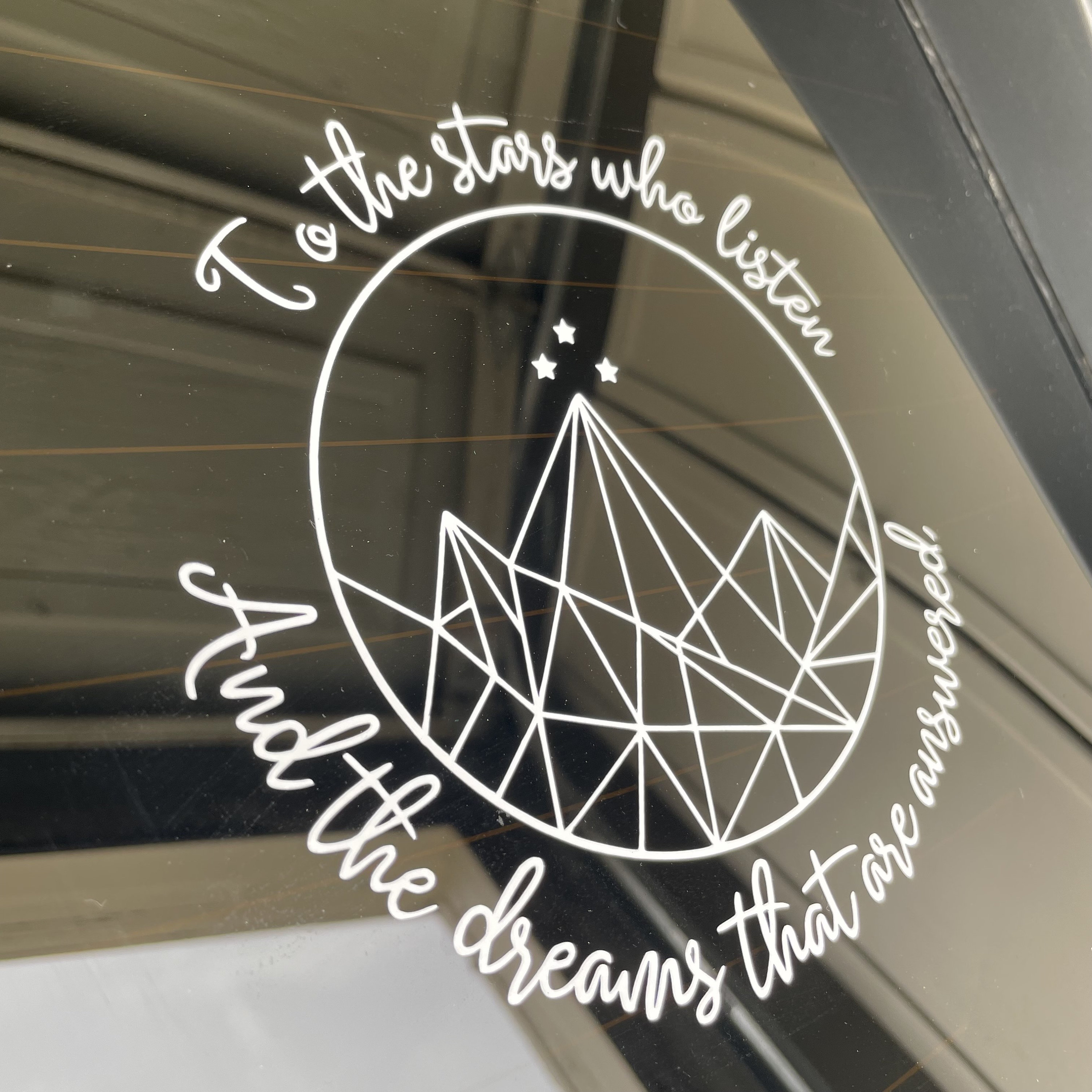 Acotar Stars That Listen Car Decal/ a Court of Thorns and Roses ...