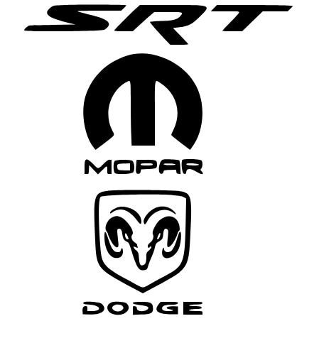 Mopar Dodge and SRT Logos SVG Emblems American - Etsy Australia