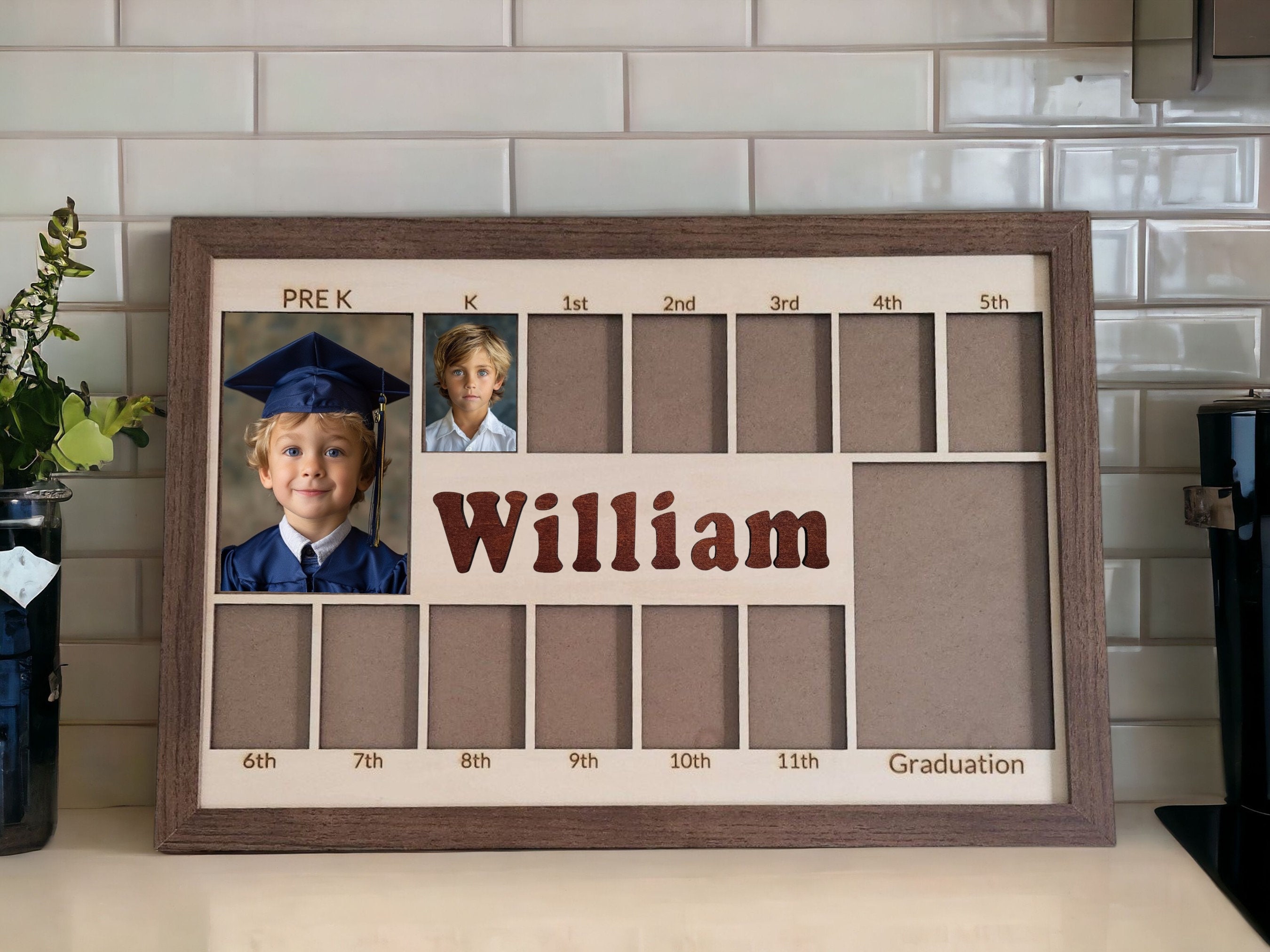 School Years Photo Frame, Kids School Photo Picture Frame, PK-12 ...