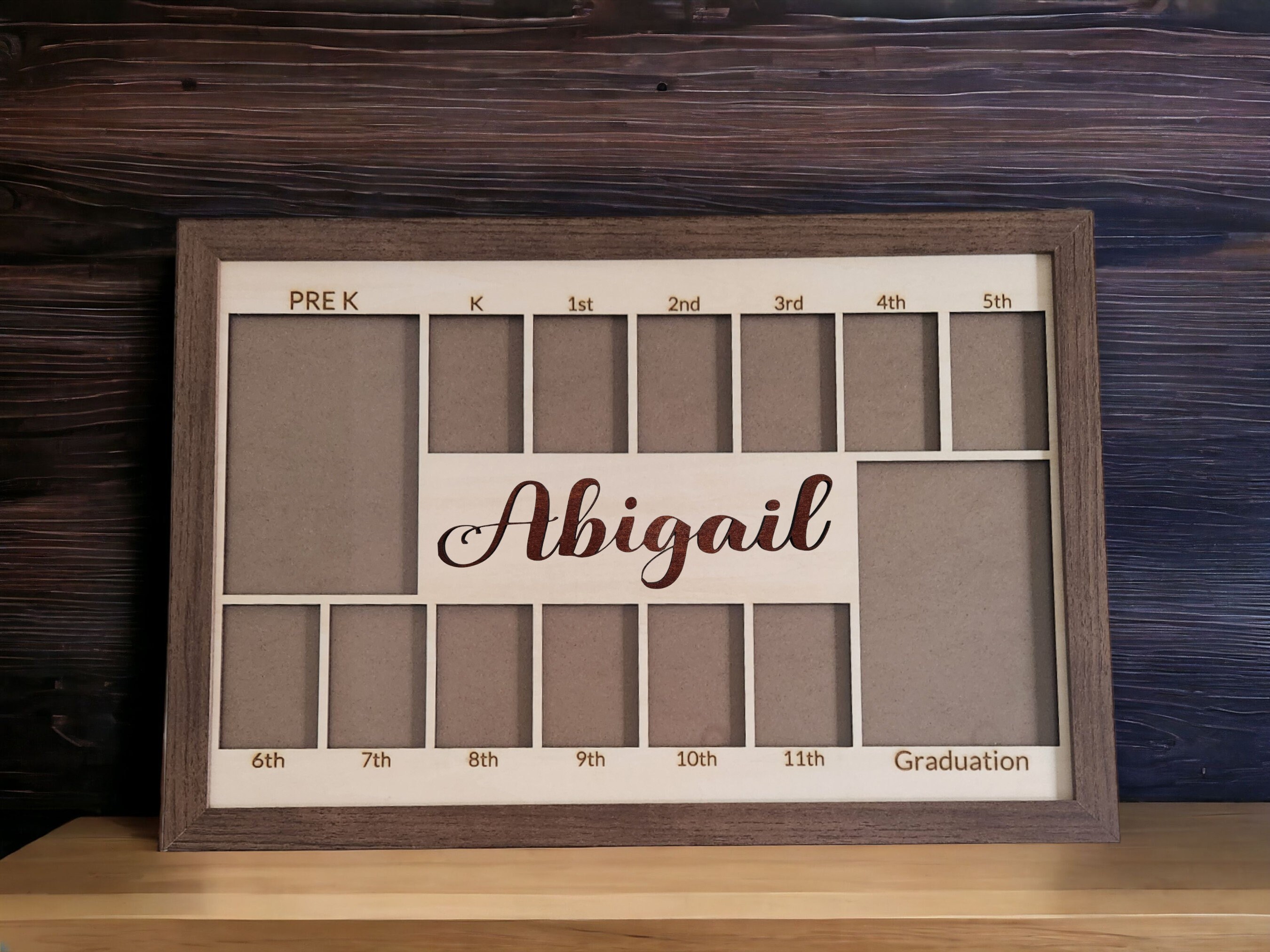 School Years Photo Frame, Kids School Photo Picture Frame, PK-12 ...