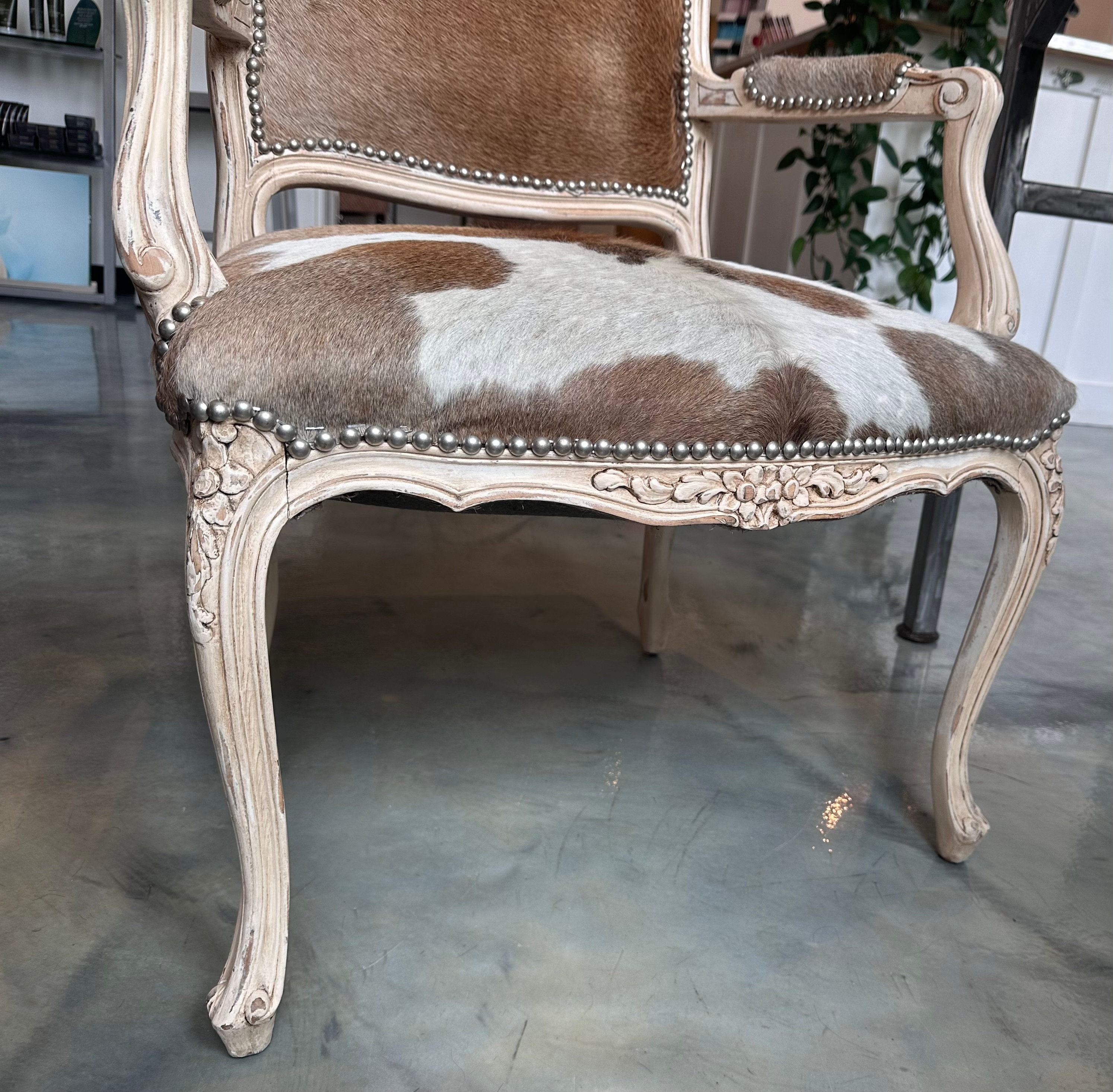 Authentic Cowhide Lounge Chair - Etsy