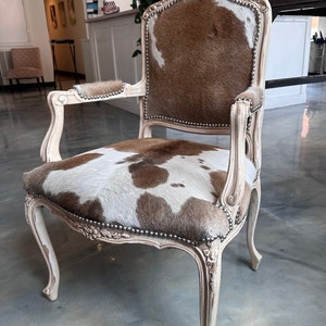 Authentic Cowhide Lounge Chair - Etsy