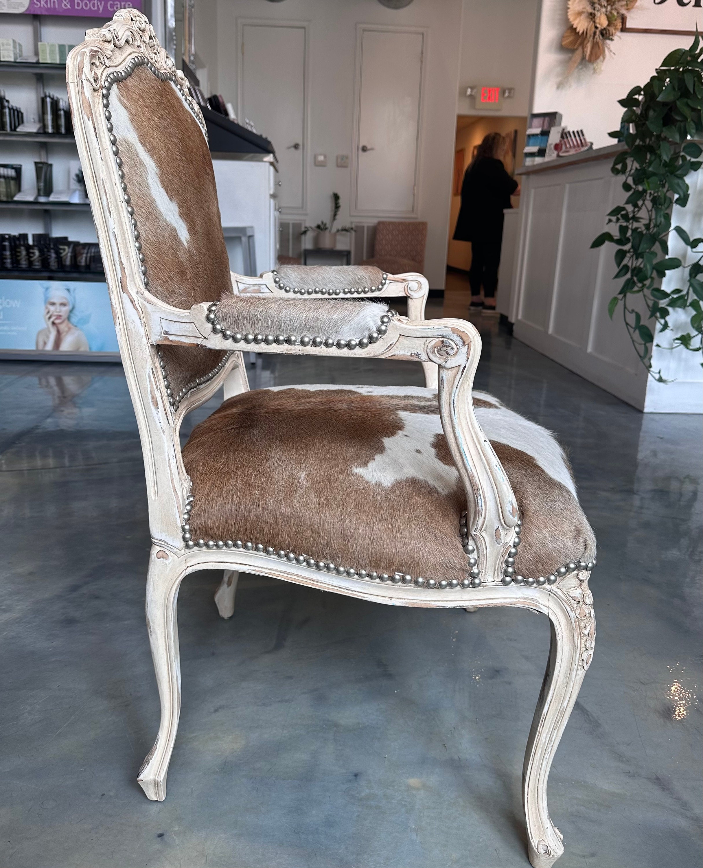 Authentic Cowhide Lounge Chair - Etsy