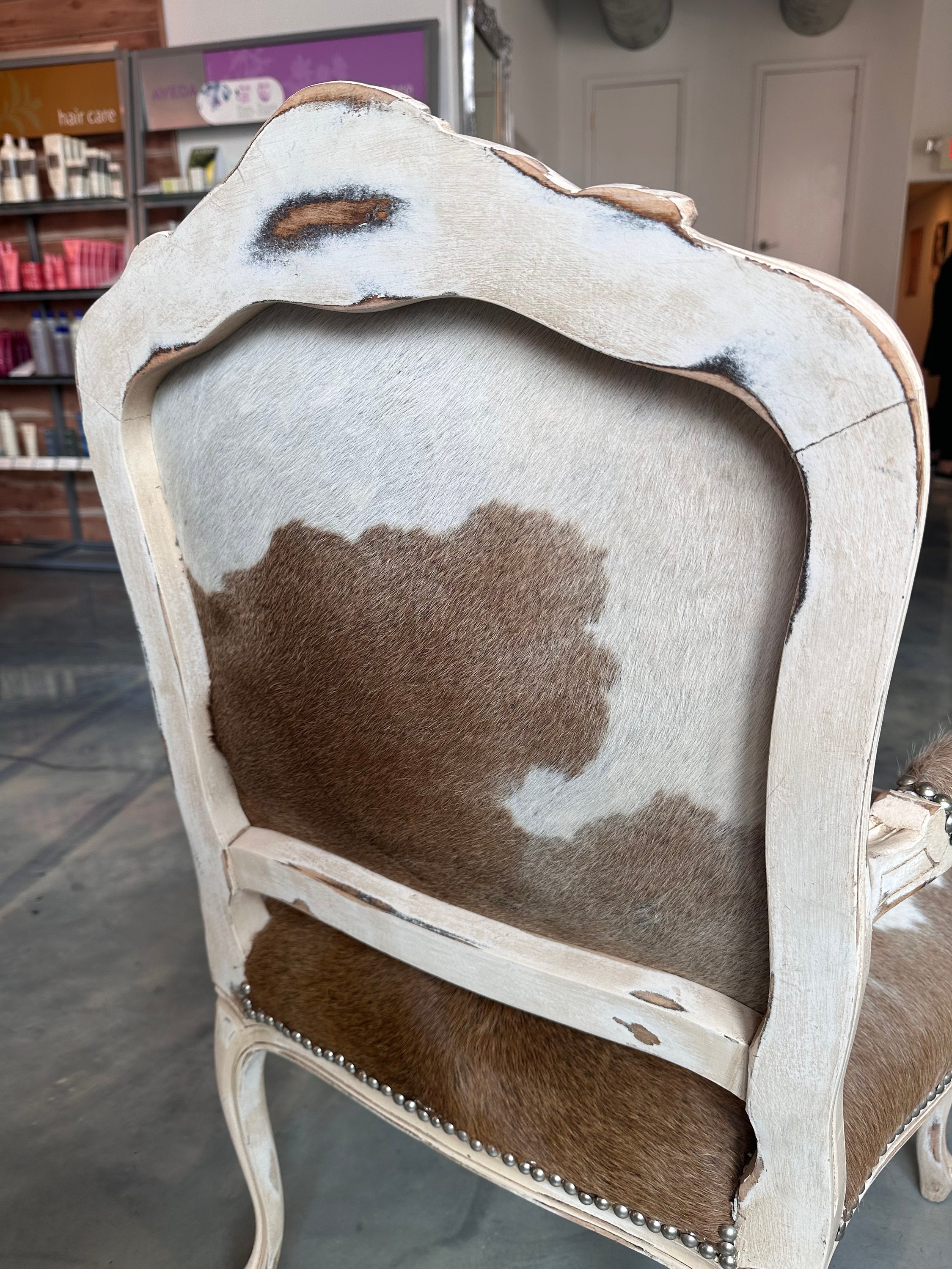 Authentic Cowhide Lounge Chair - Etsy