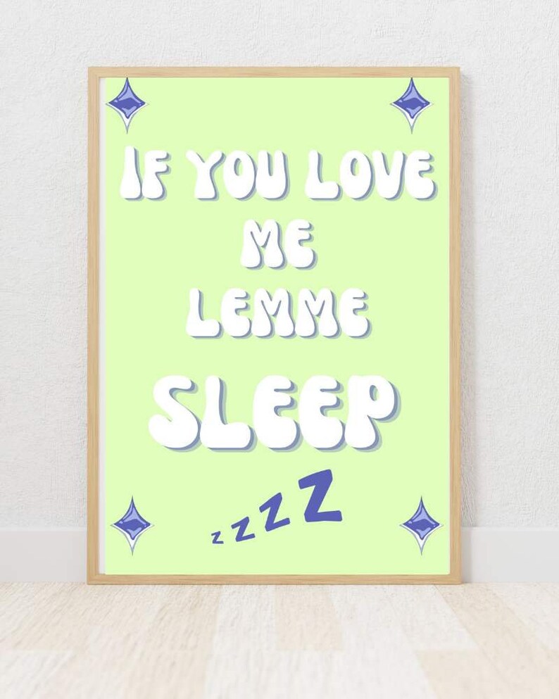 Poster Bundle Let Me Sleep, If You Love Me Poster, Printable Pdf Print ...