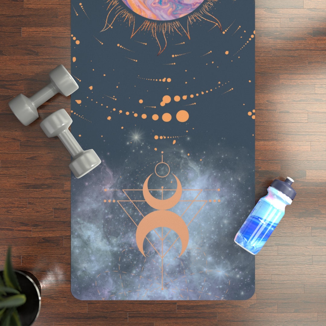 Galaxy Moon Phase Yoga Mat - Etsy