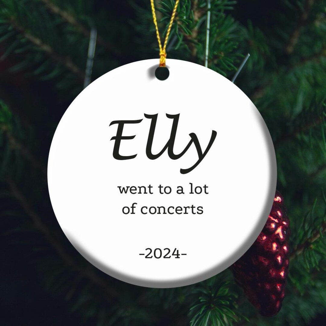 Custom Went to A Lot of Concerts Ornament Keepsake, Personalized ...