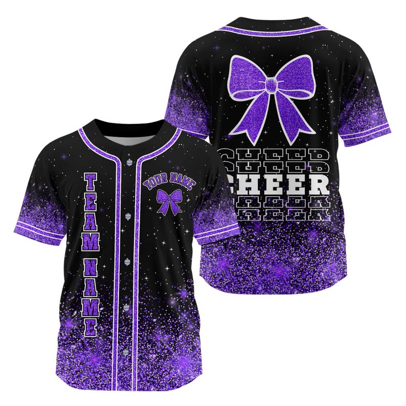 Custom Light Blue Glitter Baseball Jersey, Custom Printed Name Number ...