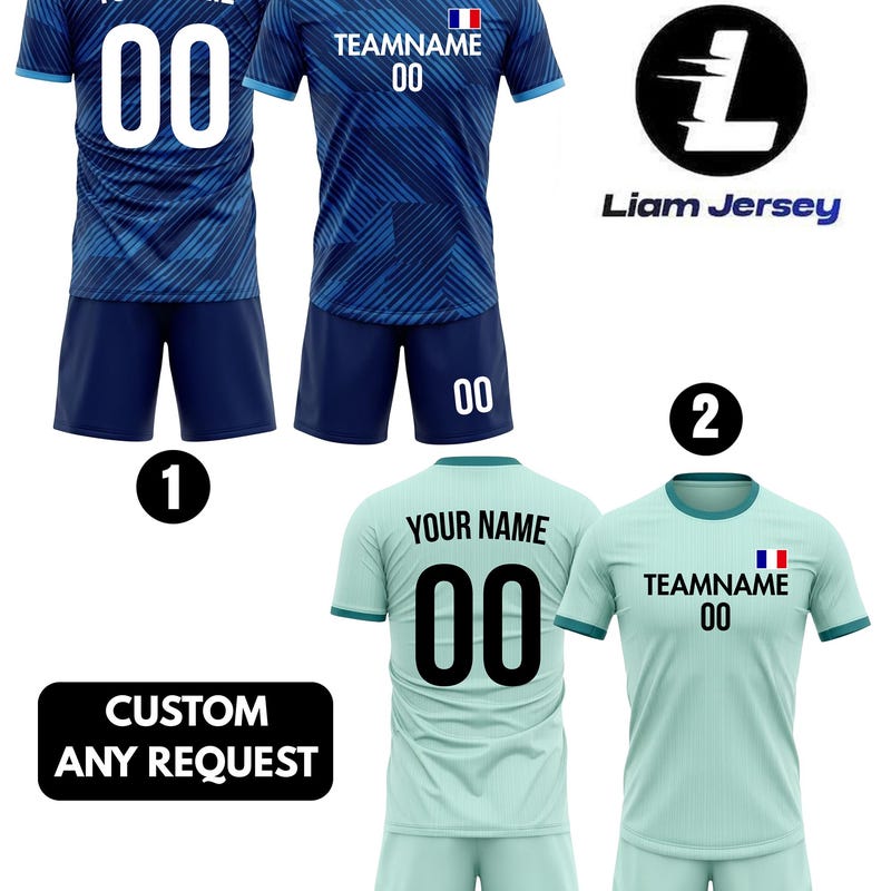 Navy Blue Soccer Jersey - Etsy