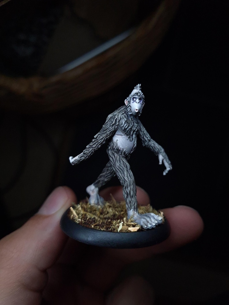 Bigfoot Cryptid Grimdark Resin Miniature – 28/32mm Tabletop RPG ...