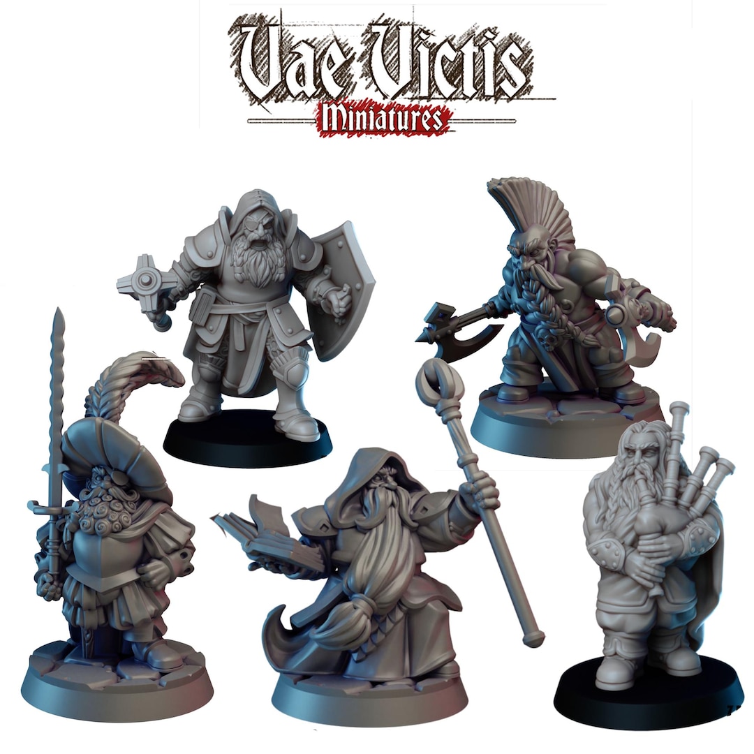 Dwarf Class Collection – Grimdark Fantasy Sci-fi Warrior | 28mm / 32mm ...