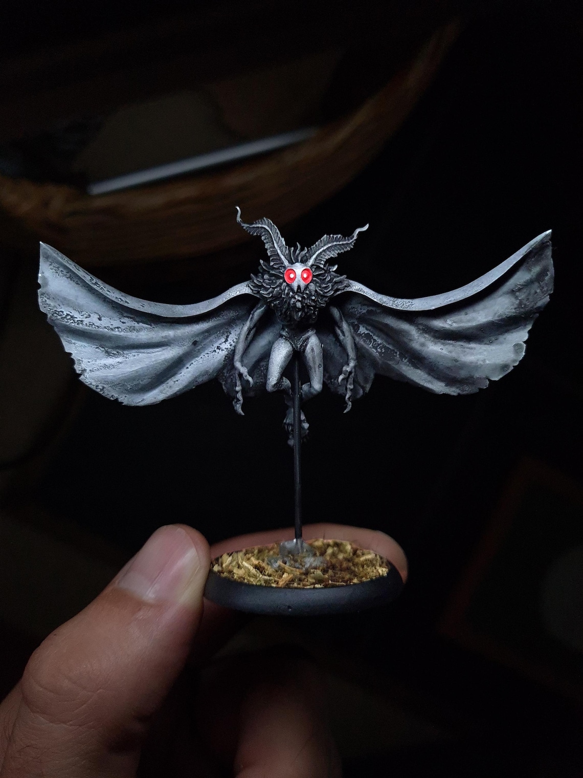 Mothman Cryptid Grimdark Resin Miniature – 28/32mm Tabletop RPG ...
