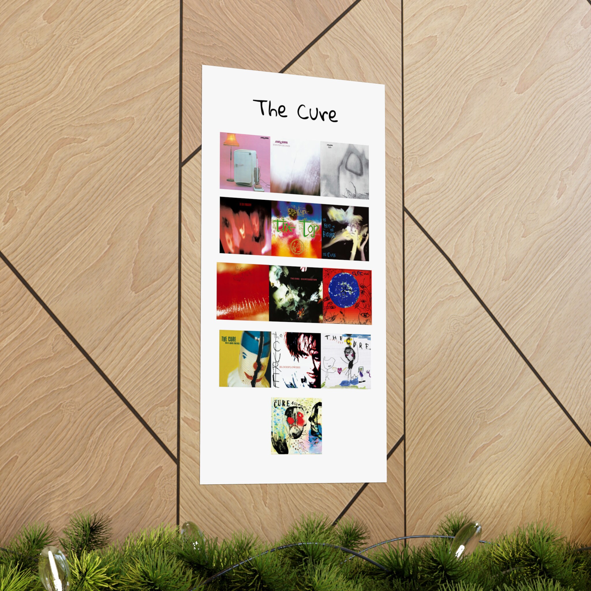 The Cure Poster, New Wave Art Poster, the Cure Art, Matte Vertical ...