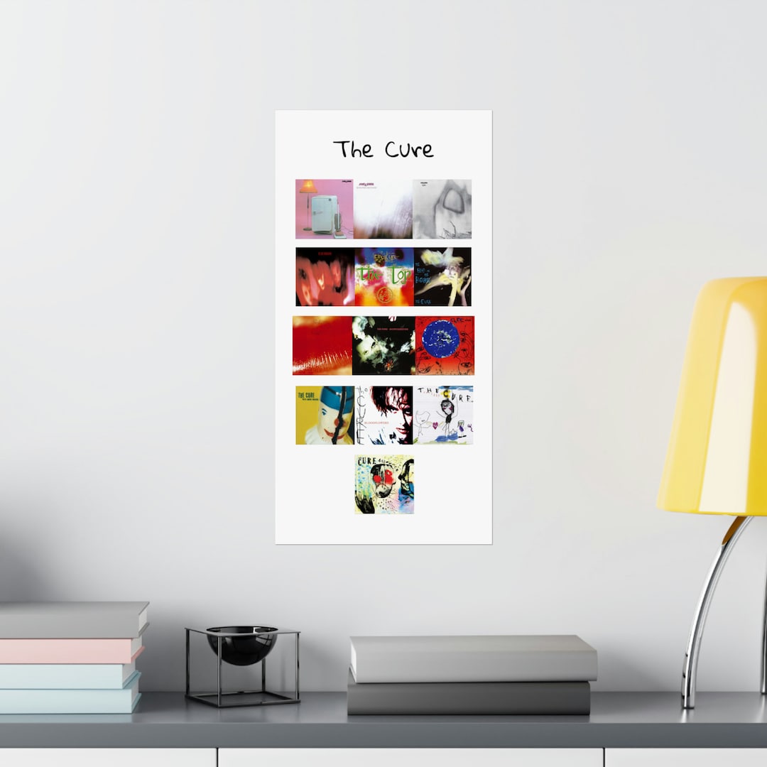 The Cure Poster, New Wave Art Poster, the Cure Art, Matte Vertical ...