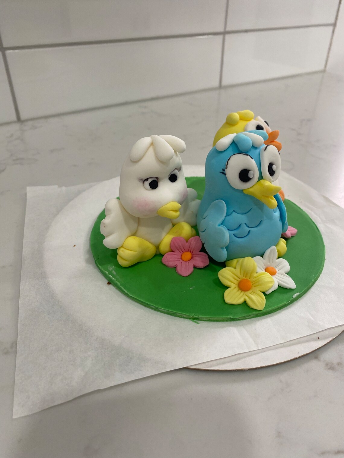 Fondant Cake Topper 3 Birds Complete Set NZ - Etsy