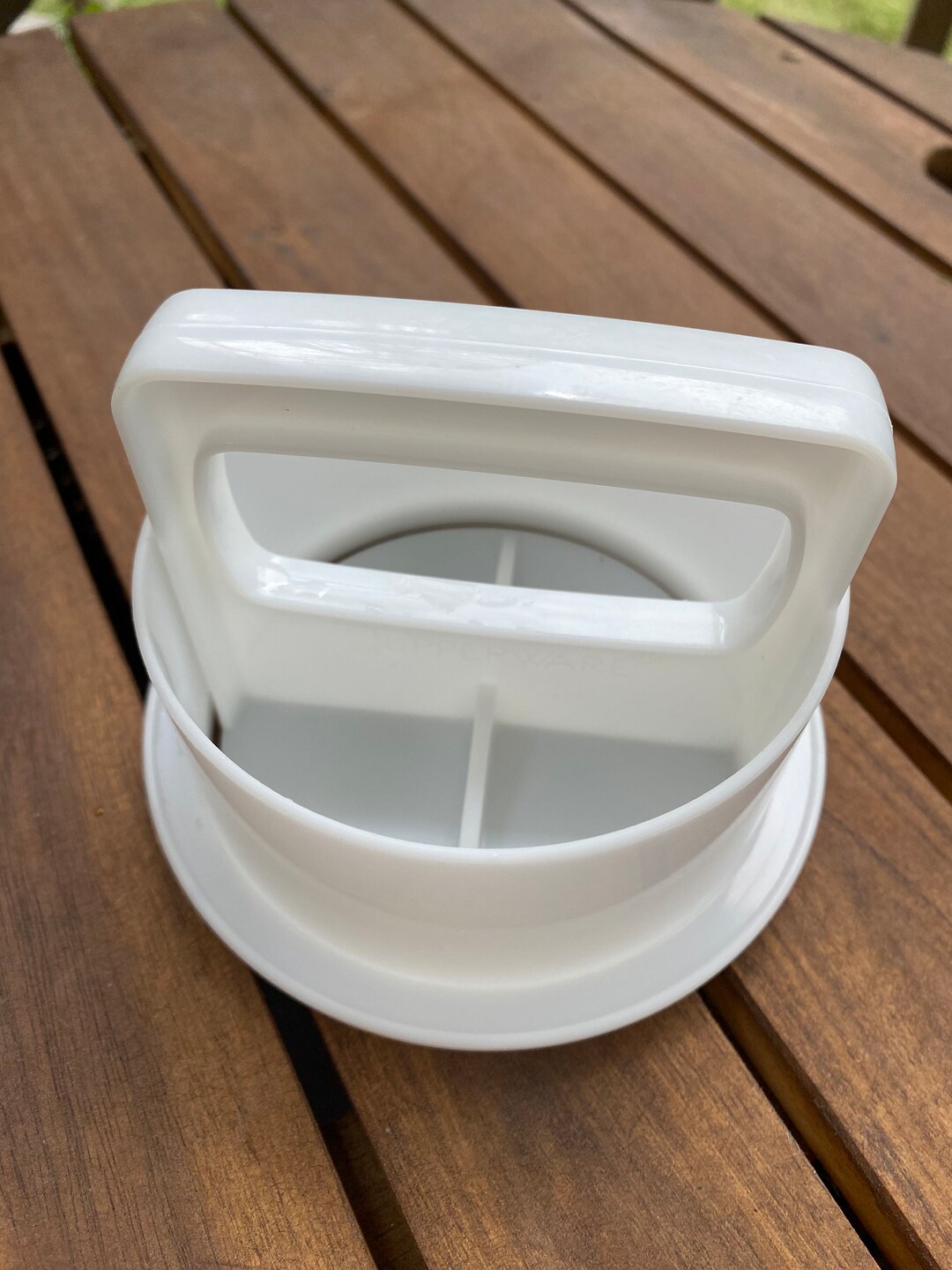 Vintage Tupperware Hamburger Containers With Patty Press Picnic BBQ ...