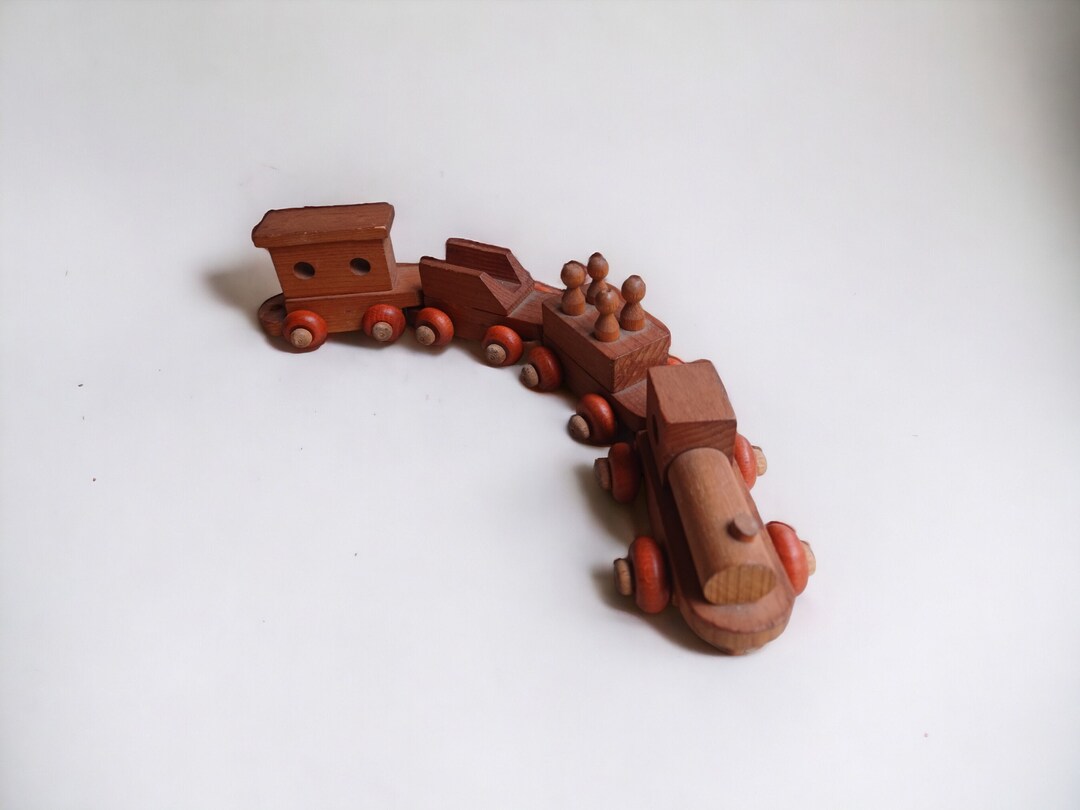 Vintage Handmade Wooden Toy Train the Wooden Toy Company Canada ...