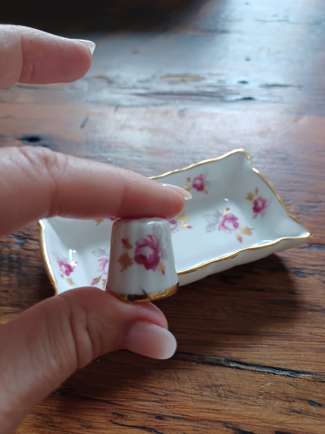 Vintage Canadian Superior Fine Bone China Trinket/jewelry Tray and ...