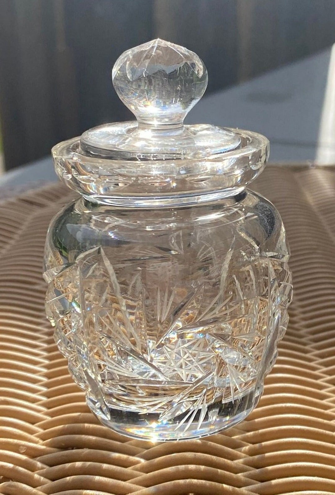 Vintage Small Pinwheel Jam Jar With Lid - Etsy