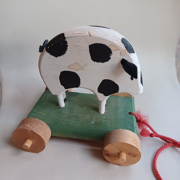 Pig Pull Toy - Etsy