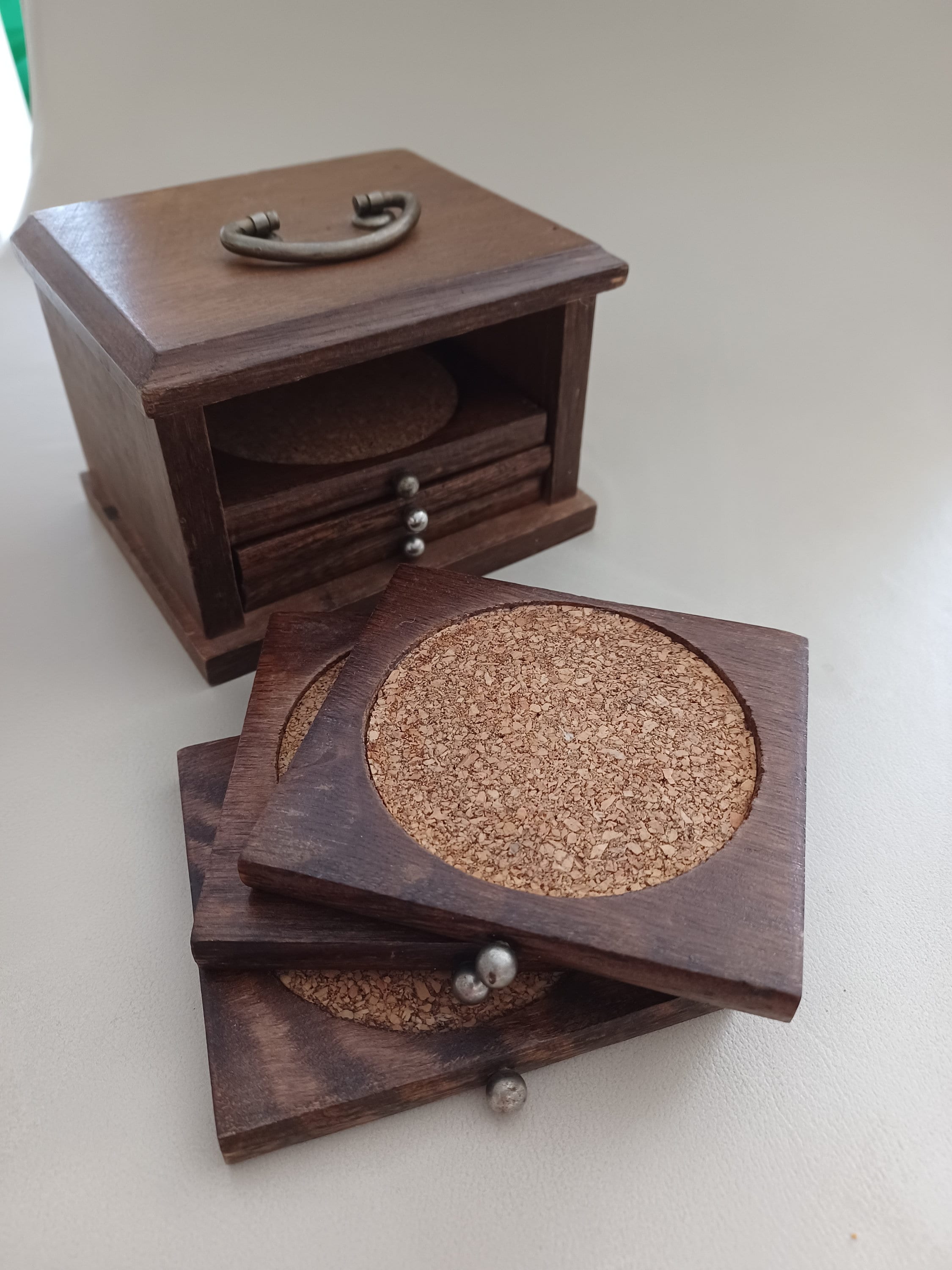 Vintage Assorted Wooden Coasters Sets - Etsy