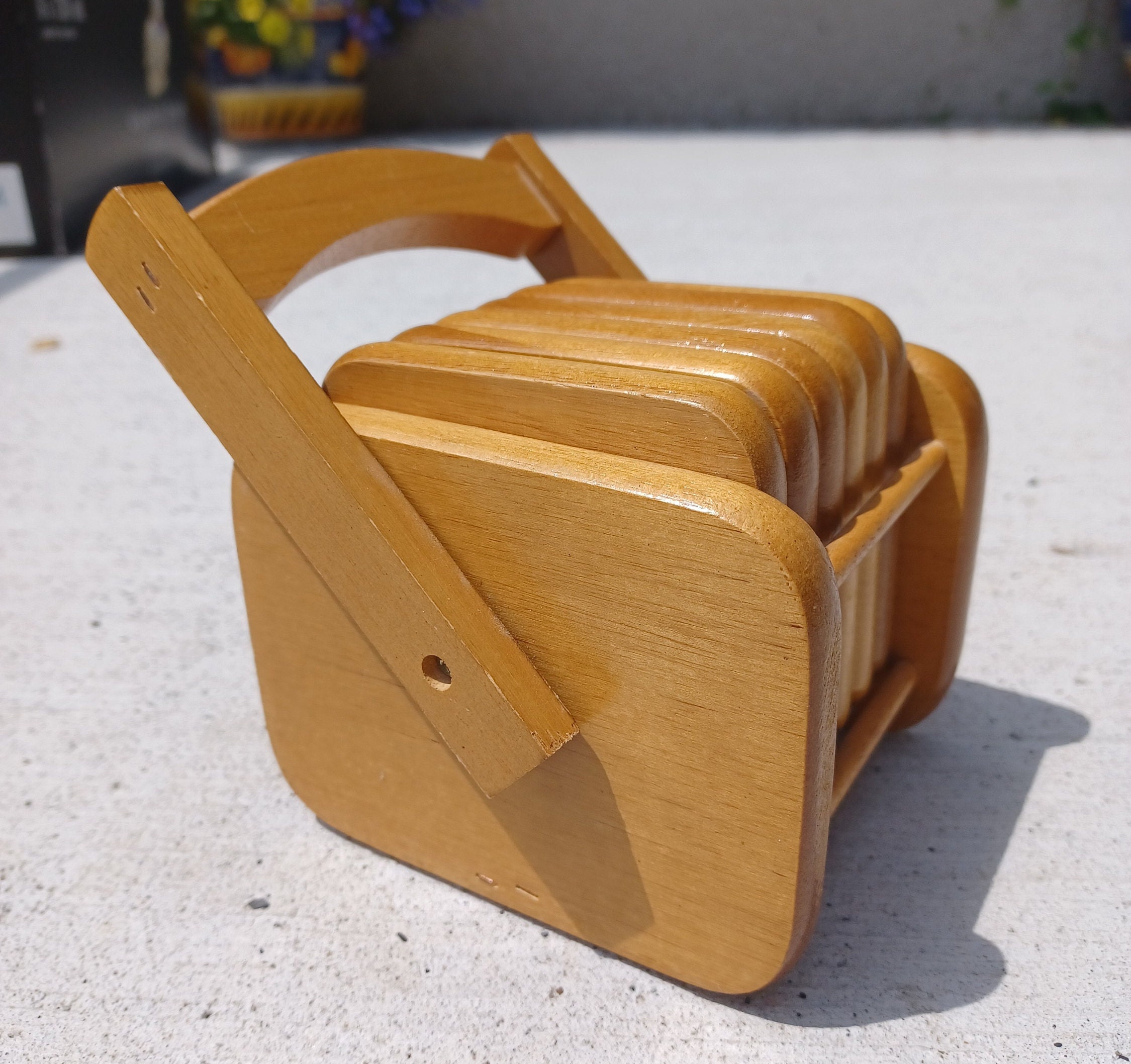 Vintage Assorted Wooden Coasters Sets - Etsy